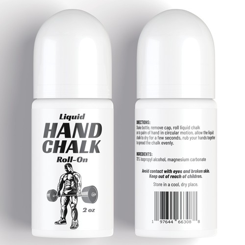 Designs | Product label for liquid hand chalk | Product label contest