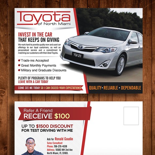 Toyota Car Advertising Posters
