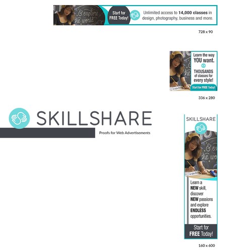 Skillshare needs some creative banner ads | Banner ad contest
