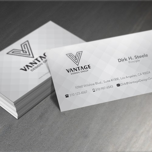 Vantage Design Group: Modern Luxury Architectural Firm | Business card ...