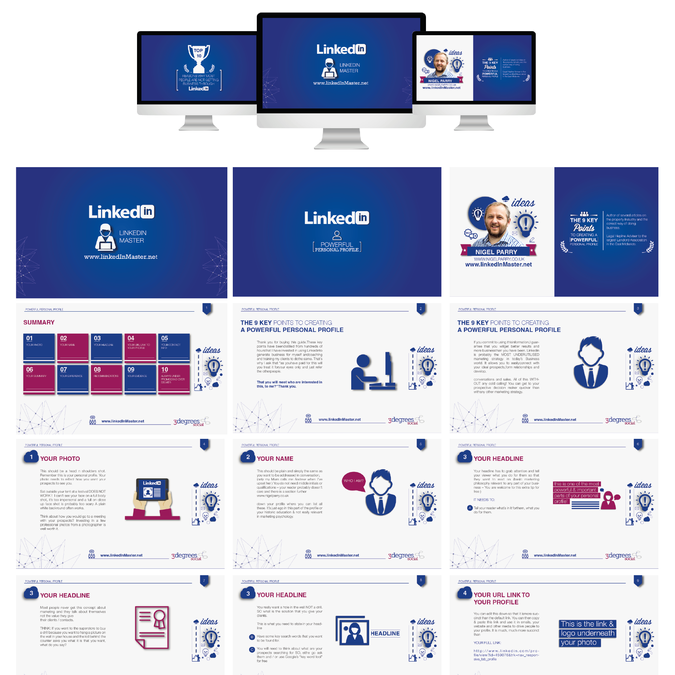 Create a design For Multiple users of LinkedIn marketing | PowerPoint ...