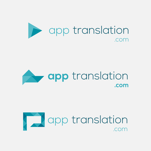 Flat, geometric logo for app translation website | Icon or button contest