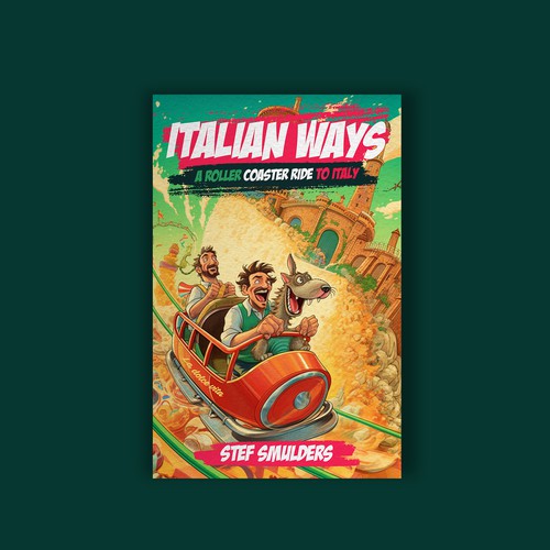 Designs | Funny Book Cover Illustration about Italy | Book cover contest