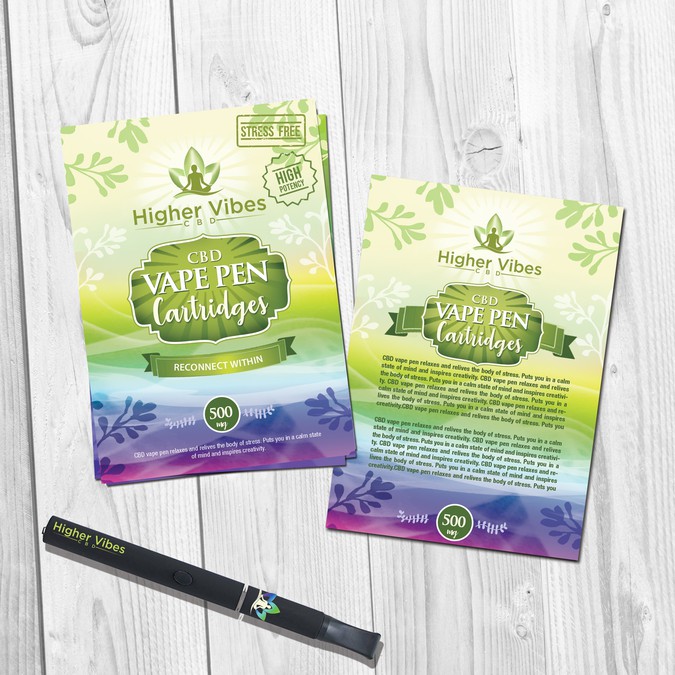 "Eye capturing and alluring" cbd vape cartridge insert | Postcard ...