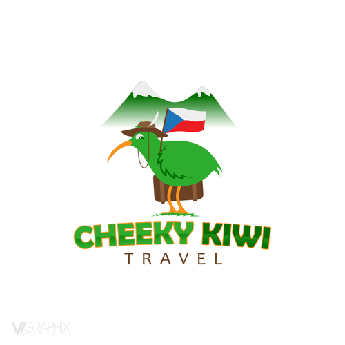 Cheeky Kiwi Logo - new brand for a established fun tour company and ...
