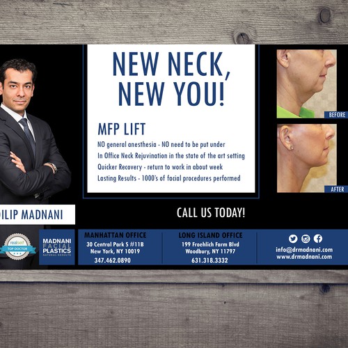 Facial Plastic Surgeon Ad for Paper | Postcard, flyer or print contest