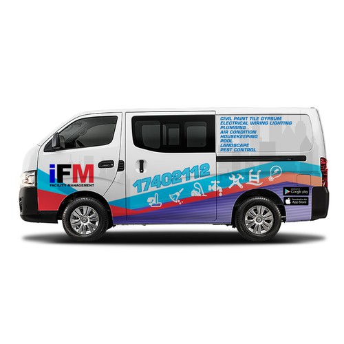 CREATIVE DESIGN FOR VAN (QUICK HOME MAINTENANCE TEAM)) | Car, truck or ...