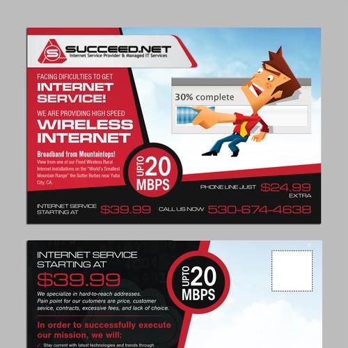 Internet Company for Rural Broadband Mailers | Postcard, flyer or print ...