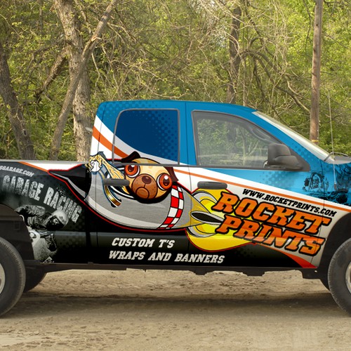 VEHICLE WRAP ROCKET PRINTS 2005 DODGE RAM 2500 4X4 4 DOOR SHORT BED ...