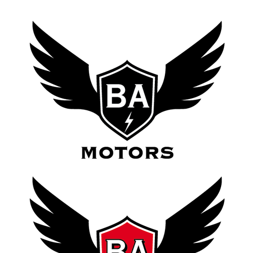 Create a edgy logo for BA Motors, a licensed luxury & sports car dealer ...