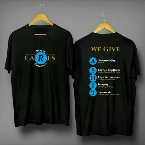 Designs | We give a sh*t - company values t-shirt | T-shirt contest