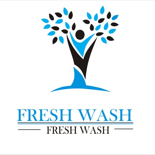 create modern innovative laundromat logo for Fresh Wash Laundromat ...