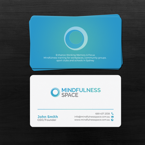 Mindfulness Space Business Card | Business card contest