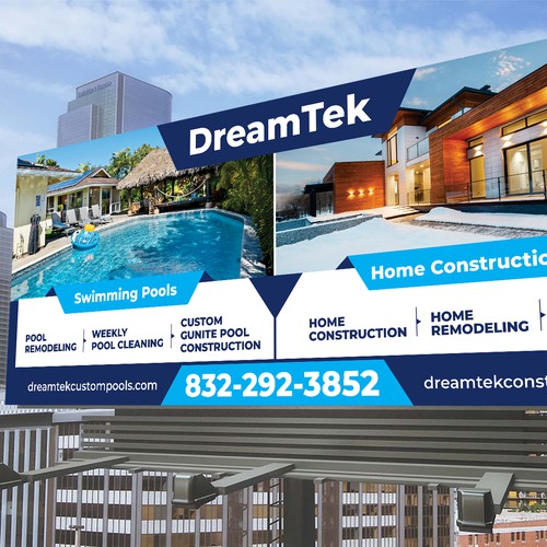 Designs | DreamTek Custom pools and DreamTek Construction sign ...