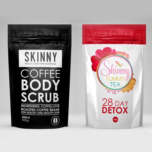 Create an attractive design that incorporates our Skinny Tummy Tea Logo ...