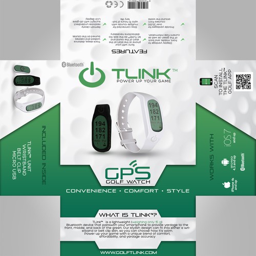Designs | Create modern product packaging for GPS Golf Watch | Product ...