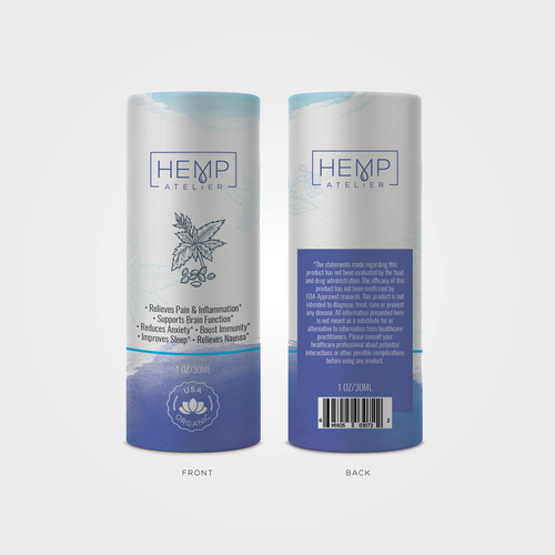 Create an amazing packaging for our hemp oil brand! | Product packaging ...