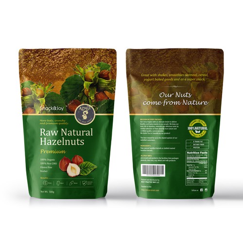 Designs | Create a great product package for Aznut hazelnuts | Product ...
