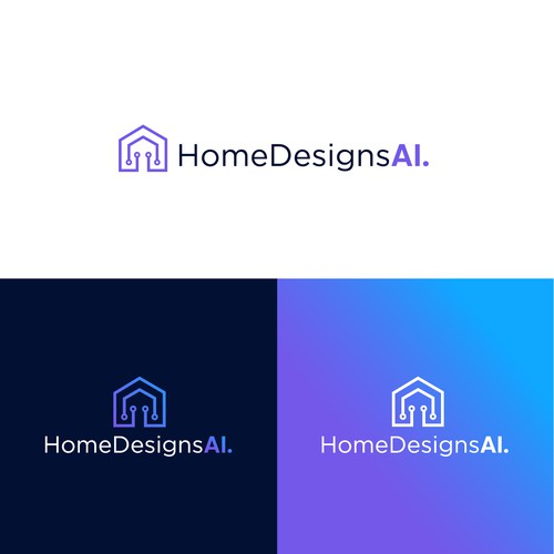 Designs | Designer a home design logo blended with artificial ...