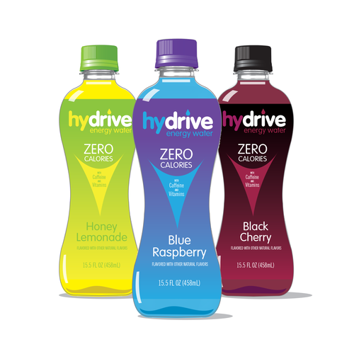 Create upscale, eye-catching bottle label for HYDRIVE Energy Water ...