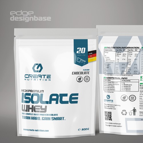 Good design of a pouch for premium sport supplements! | Product ...