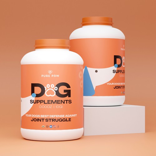 Designs | Packaging design for dog supplement brand | Product label contest