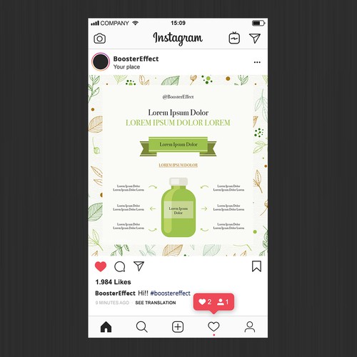 Design a beautiful instagram post template | Social media page contest