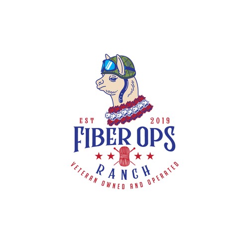 Design a creative logo for “Fiber Ops Alpaca Ranch” owned/operated by ...