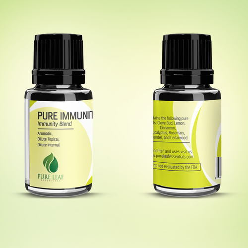 Design Essential Oil Bottle Labels for Pure Leaf Essentials | Product ...
