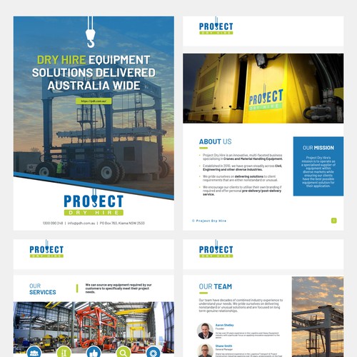 Conceptions | Project Dry Hire - Company Presentation. | Concours: Brochure