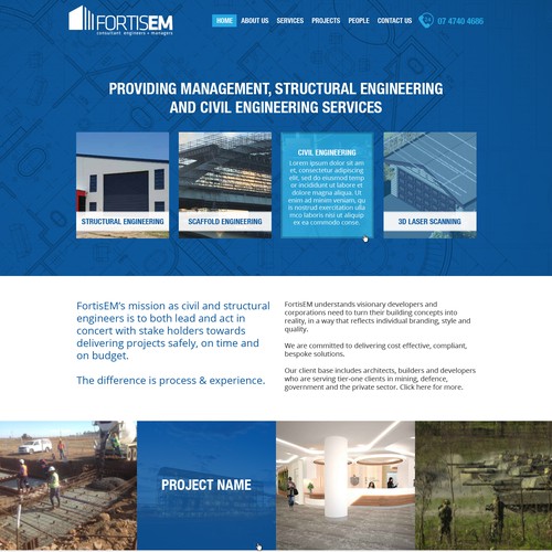 Design a website for Engineering Consulting Firm | Web page design contest