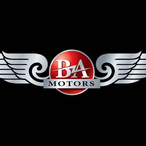 Create a edgy logo for BA Motors, a licensed luxury & sports car dealer ...