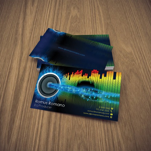 DJ needs outstanding and unique business card design | Business card ...