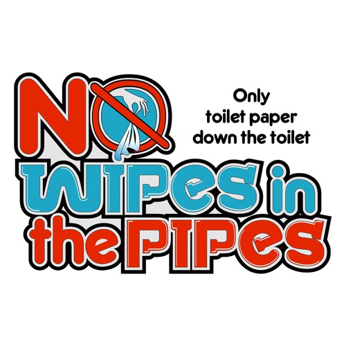 Logo Design For The No Wipes In The Pipes Campaign Logo Design Contest