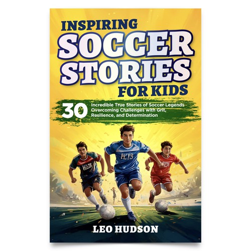 Designs | Soccer Stories for Kids Book Cover Design | Book cover contest