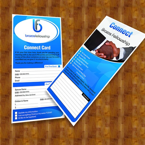 Design an Information Gathering Card : 1-to-1 designs to follow ...