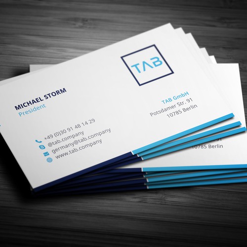 TAB Business Card | Business card contest