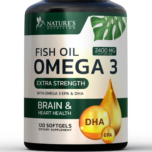 Designs | Omega 3 Fish Oil Design needed for Nature's Nutrition ...