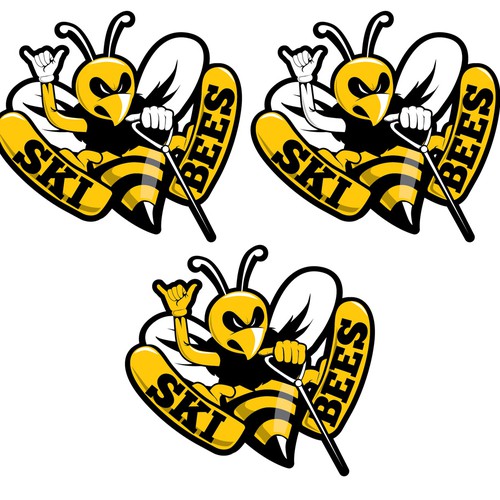 Create a fierce, tough illustration featuring bees! | Illustration or ...