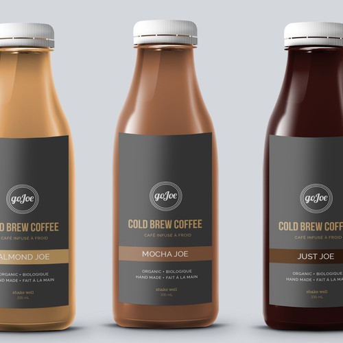 Redesign the label for our Cold Brewed Coffee beverage line "GoJoe ...