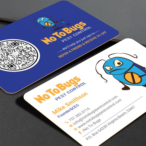 Designs | Create an eye catchy pest control business card for customers ...
