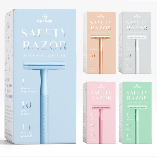 Designs | Design a Colorful Safety Razor Packaging for Women | Product ...