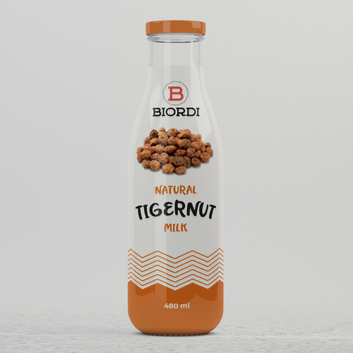 Design the label packaging for tigernut milk. | Product label contest ...
