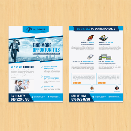 Design a compelling Marketing Flyer/Leave Behind for Web Design and SEO ...