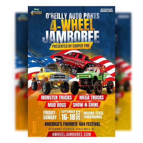 Designs | 4-Wheel Jamboree poster and ads | Poster contest