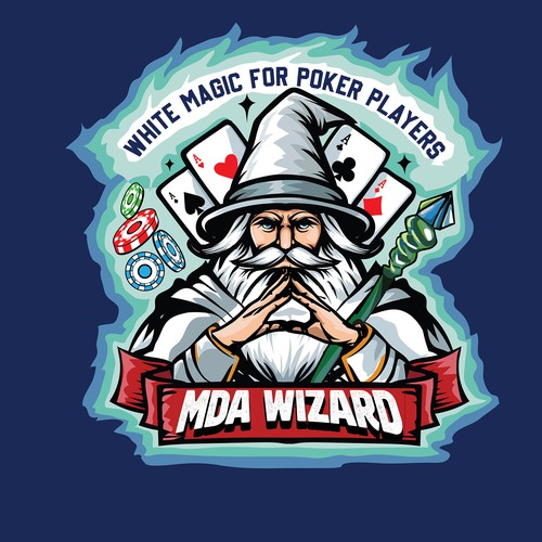 Designs | White wizard - poker themed | Character or mascot contest
