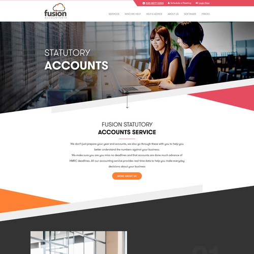 Designs | Modern top end Accounting firm website design | Web page ...