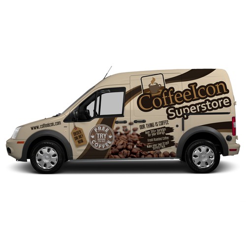 Create a Great Looking Vehicle Wrap Design for CoffeeIcon Supestore ...