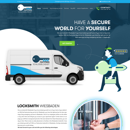 Designs | New trusting, serious and brave design for local locksmith in ...
