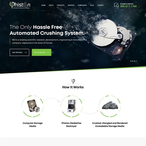 Designs | Website Re-Design for Data Destruction Pioneer! | Web page ...